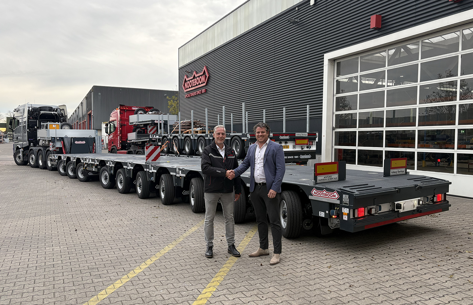 Schaften Cranes breidt vloot uit met zes nieuwe Nooteboom trailers | Nooteboom Trailers