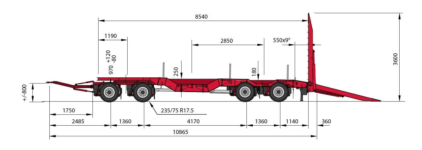 New ASDV drawbar semi low-loader with wheel wells | Nooteboom Trailers